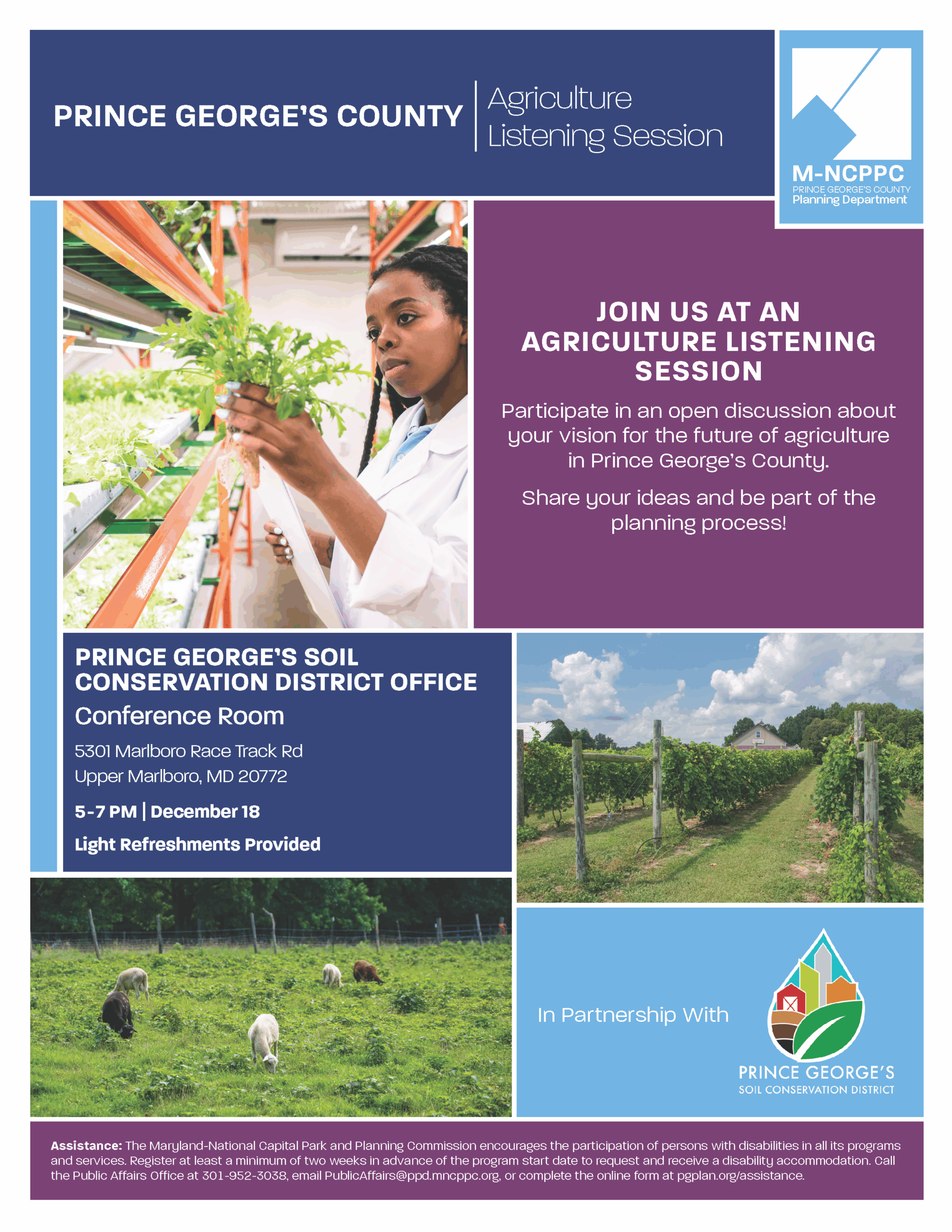 2025_Agriculture Listening Session - Prince George's Soil Conservation District